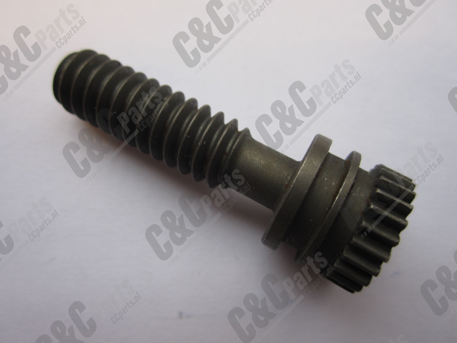 Adjuster spindle geared innerside M10-2 L45.5 D15 - C&C Parts Remonderdelen